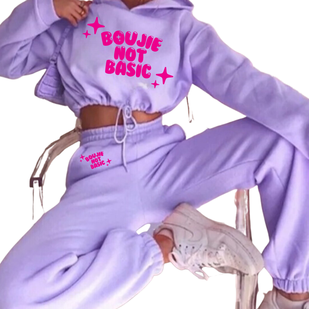 Boujie Not Basic Purple Track Suit – BOUJIE KIDZ